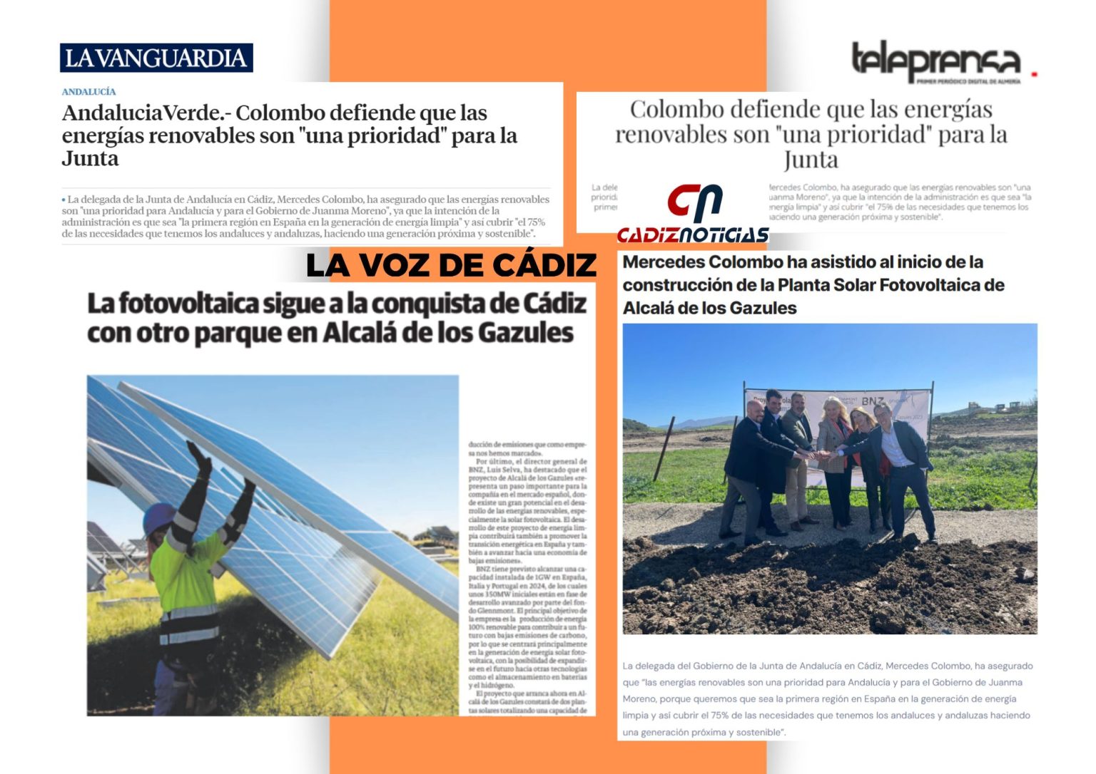 The inauguration of the first PV solar plant in Cádiz on media – BNZ