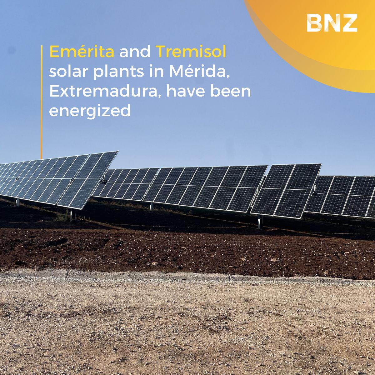 BNZ inaugurates two photovoltaic solar plants in Mérida (Spain) with a ...